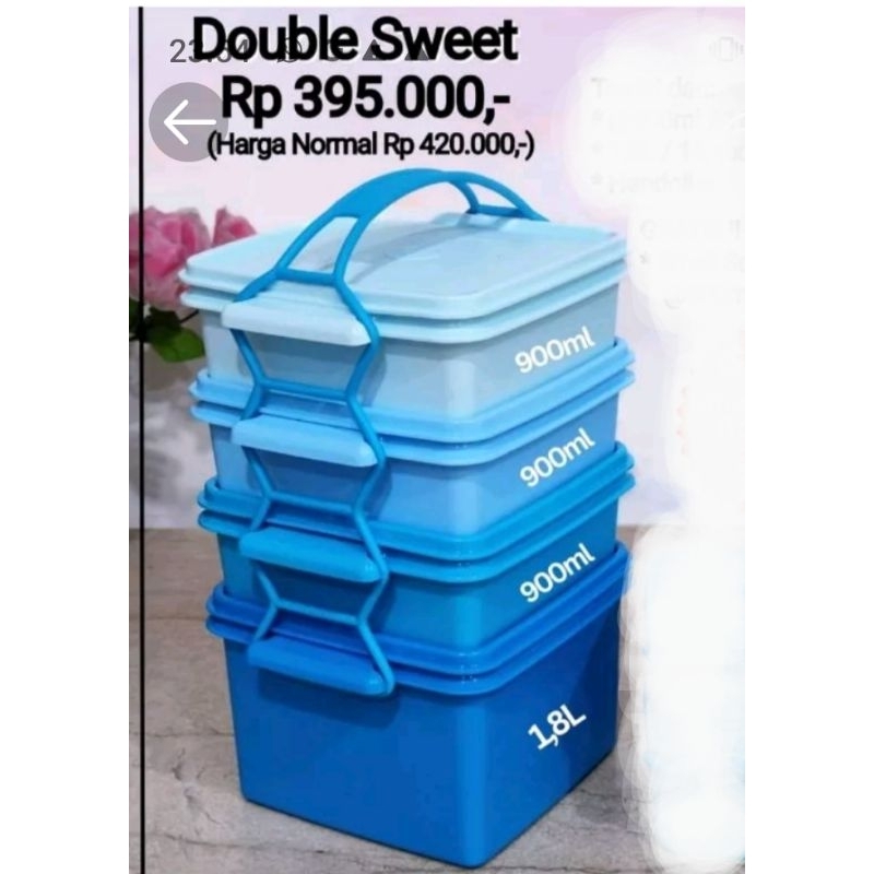 Original Double sweet Tupperware/4 tier basket | Shopee Malaysia