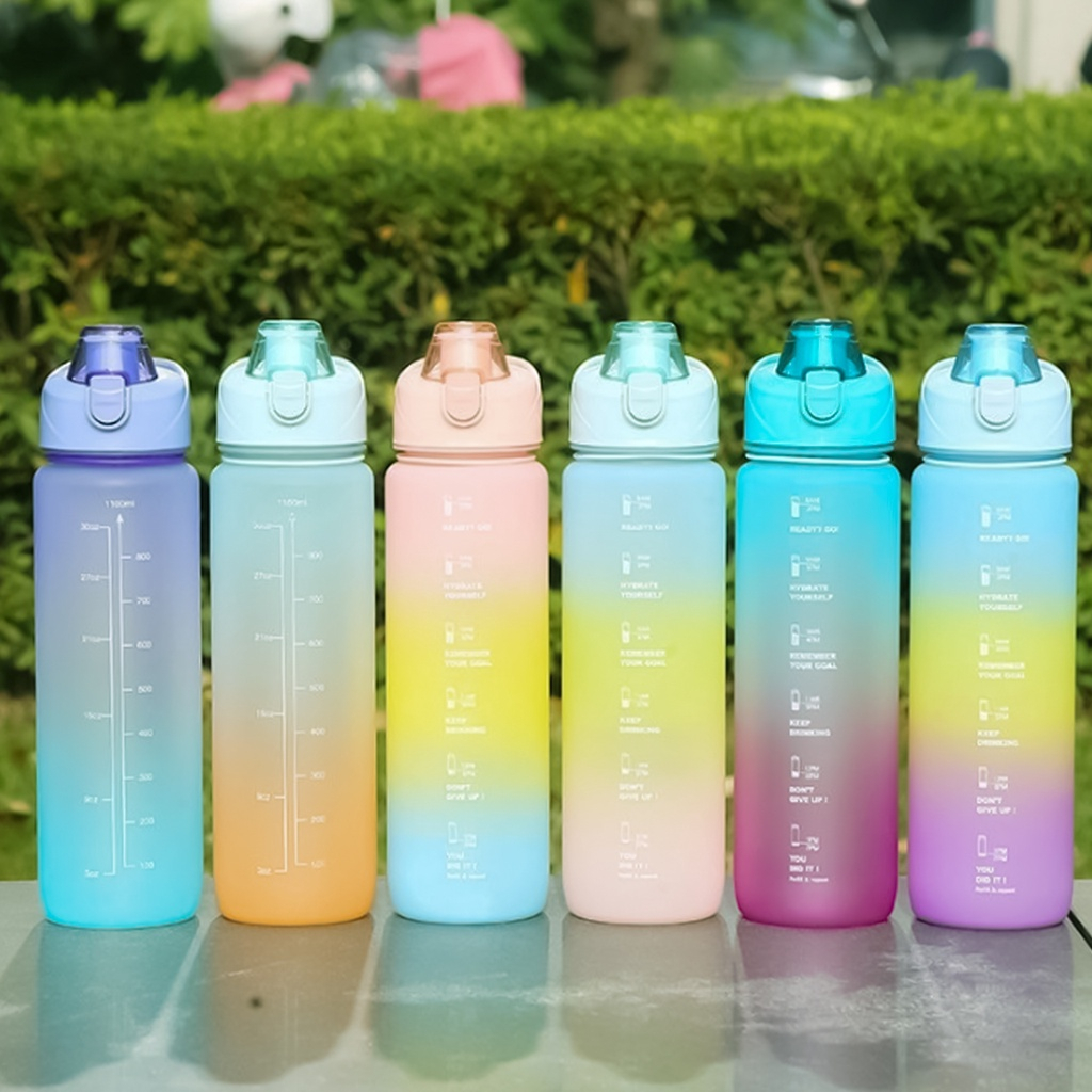 2-color Gradation Plain Drink Bottle 900ML Code 1030ml Free Sticker 2D ...
