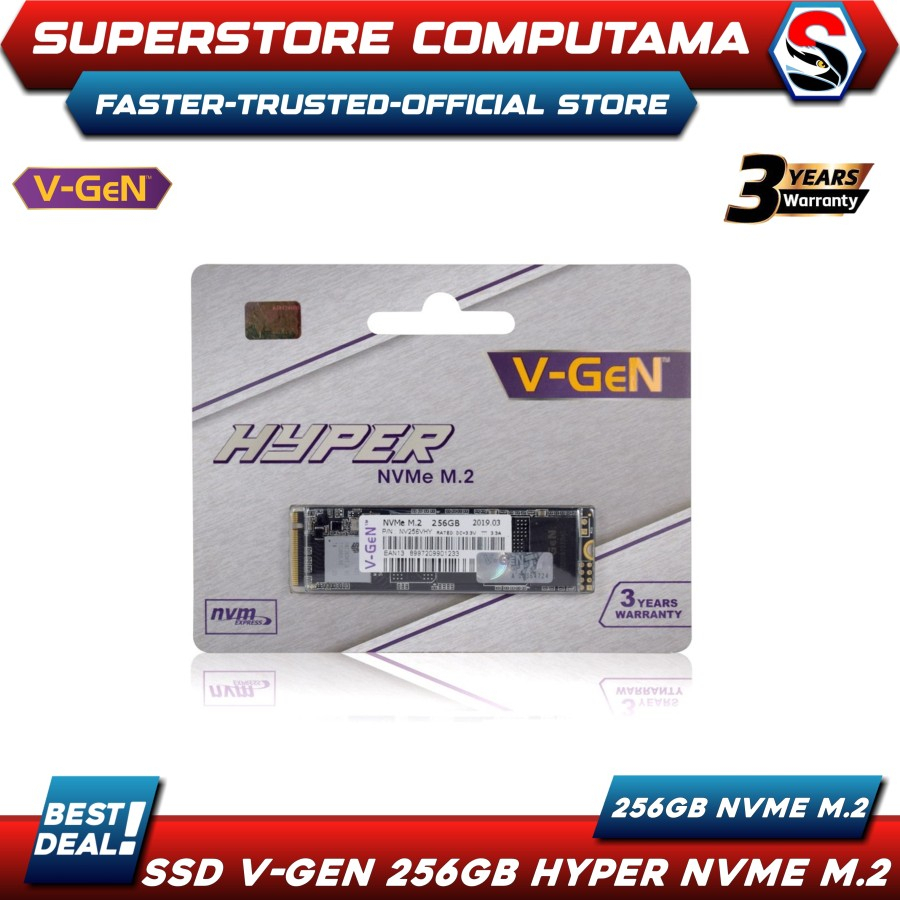SSD V-Gen 256GB Hyper M.2 NVMe / SSD VGen 256GB NVMe M.2 | Shopee Malaysia