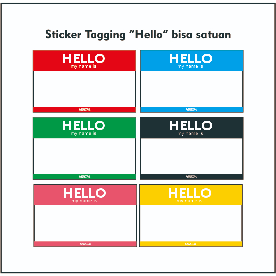 Sticker TAGGING HELLO MY NAME IS - Can Unit | Shopee Malaysia