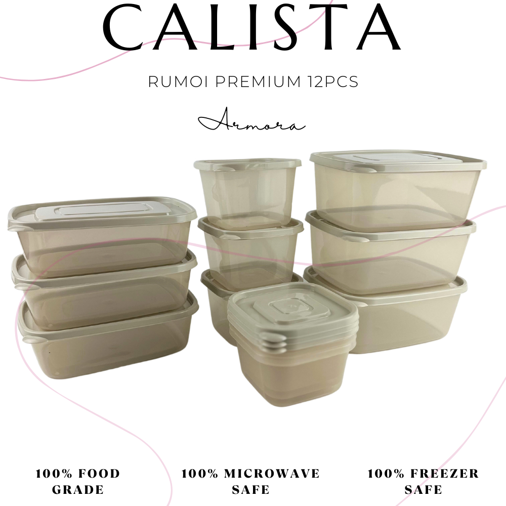 Food CONTAINER CALISTA RUMOI PREMIUM SOFT Color 1 SET Of 12PCS ...