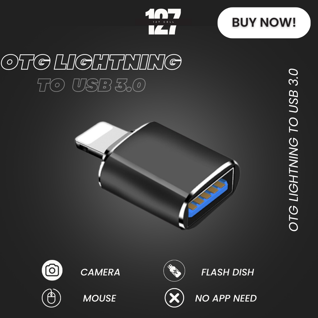 Otg LIGHTNING Iphone Ipad to OTG USB 3.0 Adapter Card Reader Connector ...