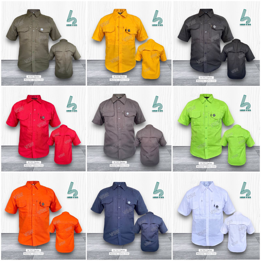 KEMEJA M-tac Model PDL Shirt/Tactical Shirt/PDH Short Sleeve/Men's ...
