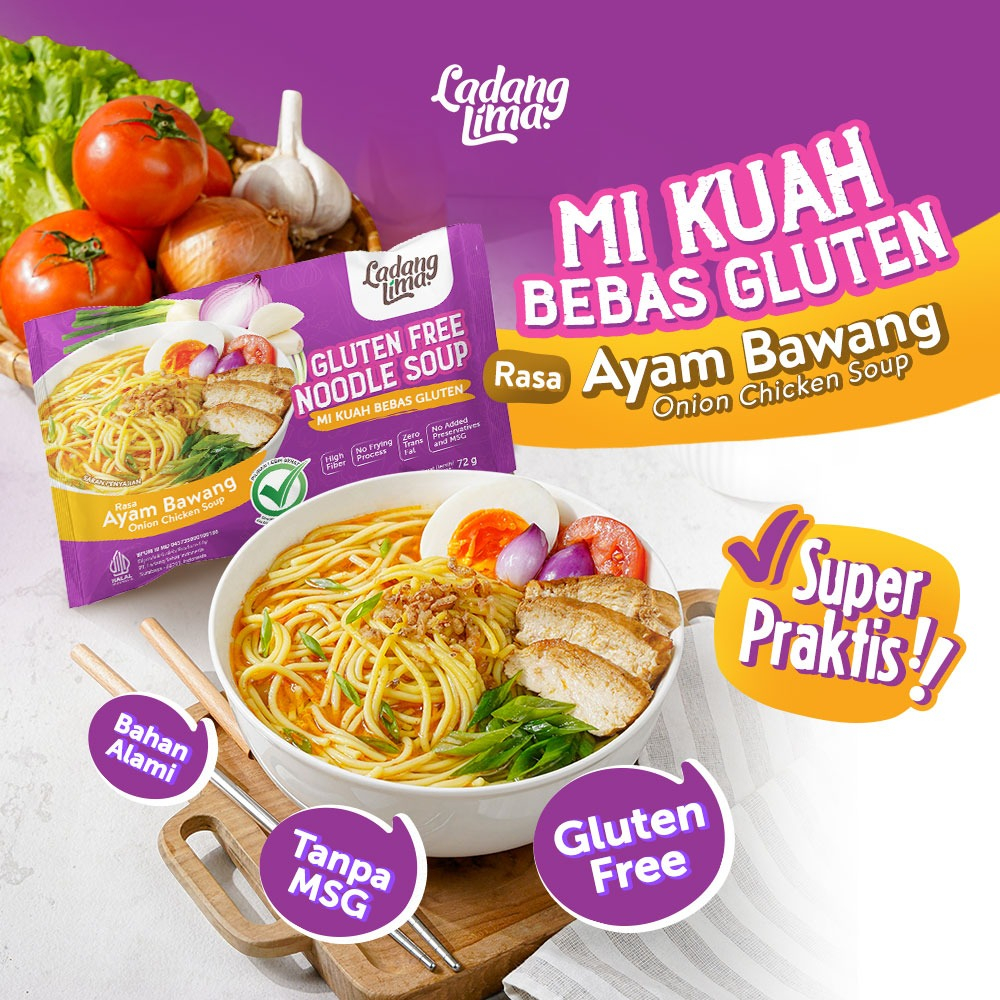 Ladang Lima Gluten Free Noodles - Onion Chicken Flavor | Shopee Malaysia