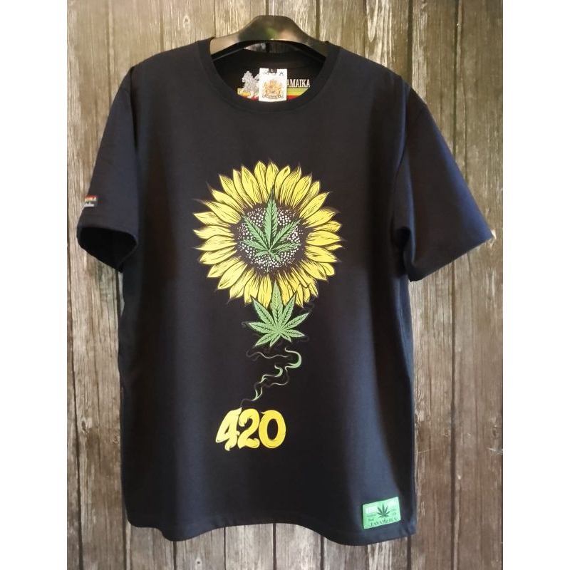 HITAM T-shirt 420 Black original rasta Apparel Reggae javamaika ...