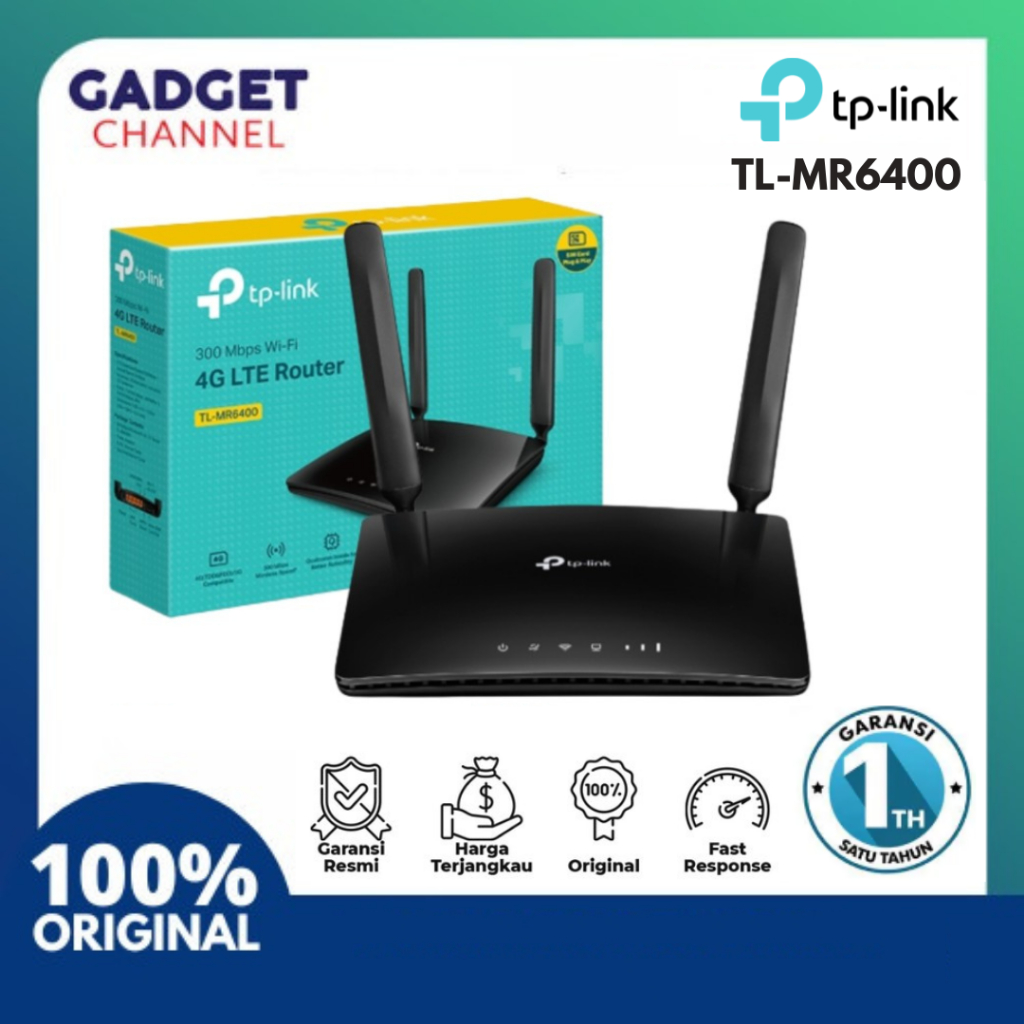 Tp-link TL-MR6400 300Mbps Wireless N Router 4G LTE Unlock - 1 Year ...