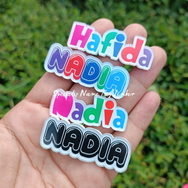 Name Pin Name Tag Acrylic Name Tag Colorful Nameplate Elementary ...