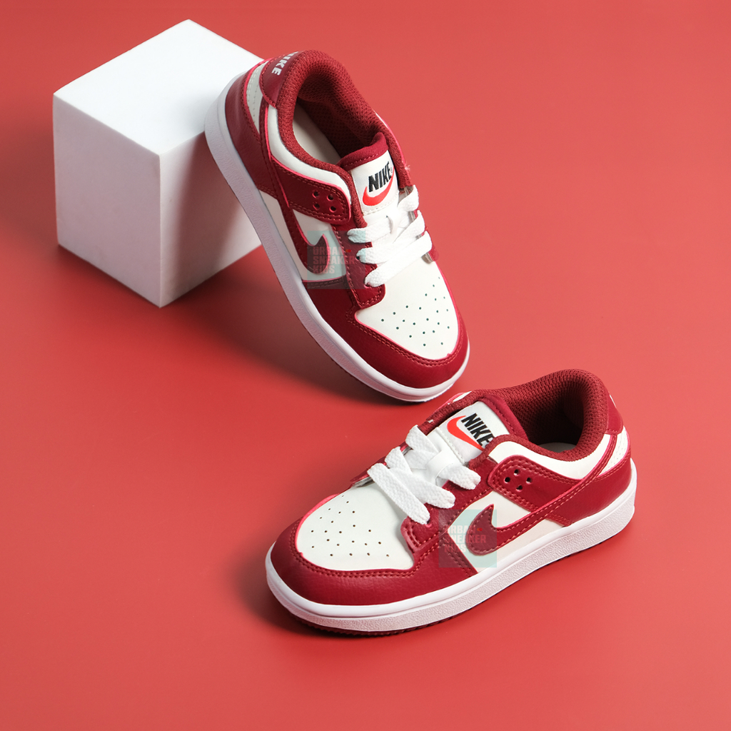 Children's SHOES SNEAKERS DUNK LOW RETRO TEAM RED 26-35 - URBAN KIDS ...