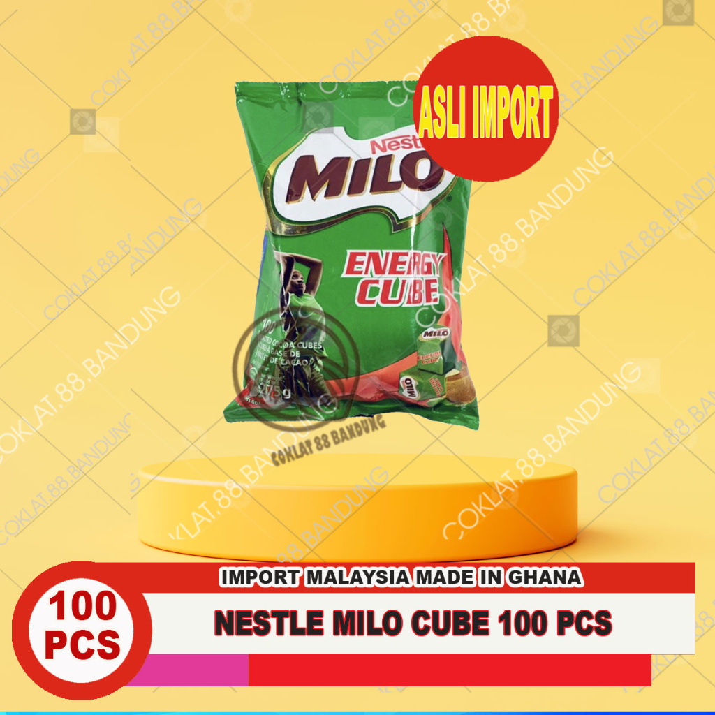 Milo CUBE 100pcs MALAYSIA, NESTLE MILO CUBE 100pcs IMPORT ORIGINAL ...