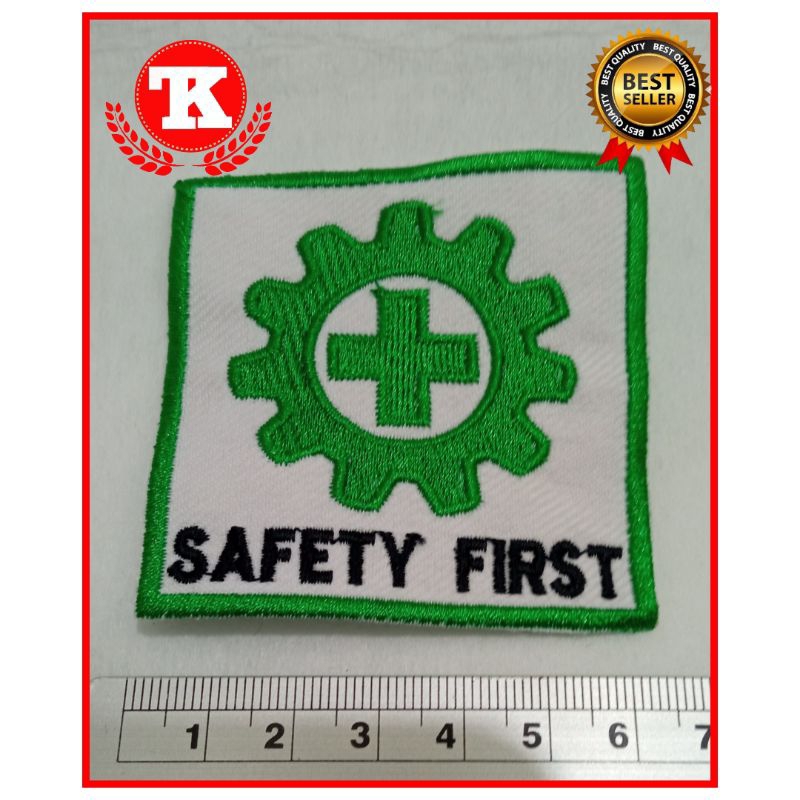 Embroidered Safety First Logo | Shopee Malaysia