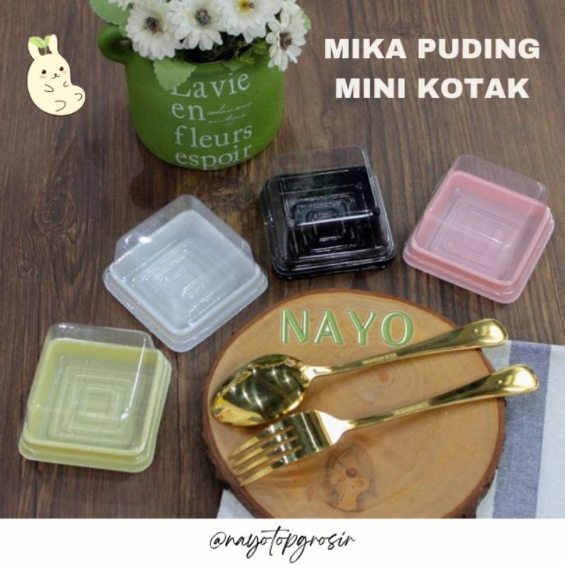 Mika mochi pudding mini BOX (50 pcs) - Small mooncake Tray | Shopee ...