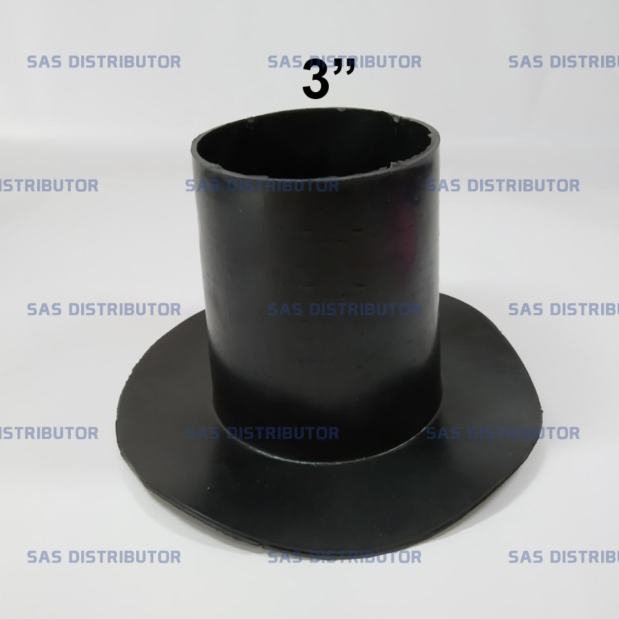 HITAM 3" inch Arrow Rubber Funnel / 3 inch Black Funnel / Water Gutter ...