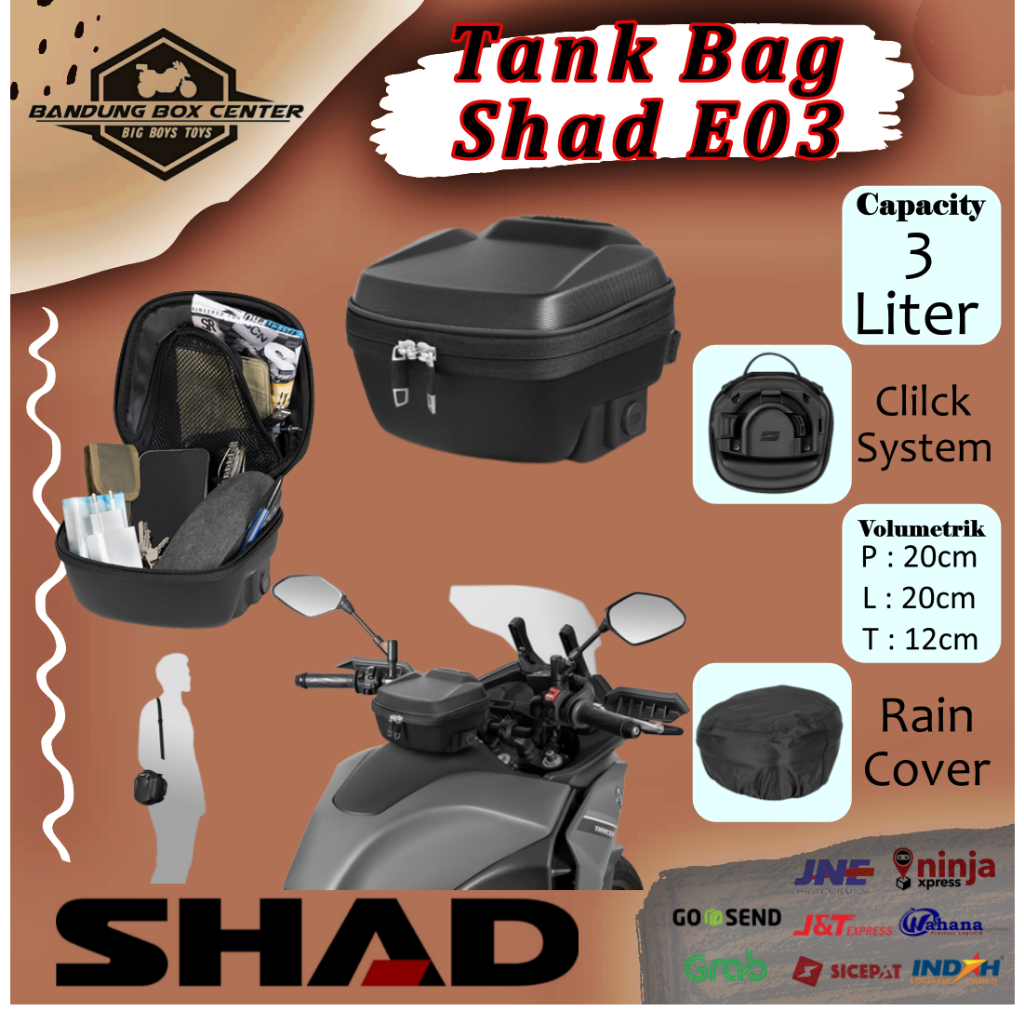 Tankbag Shad E03 E09 TR15 Motorcycle Tank Bag Shad Tank Bag Yamaha R15 ...