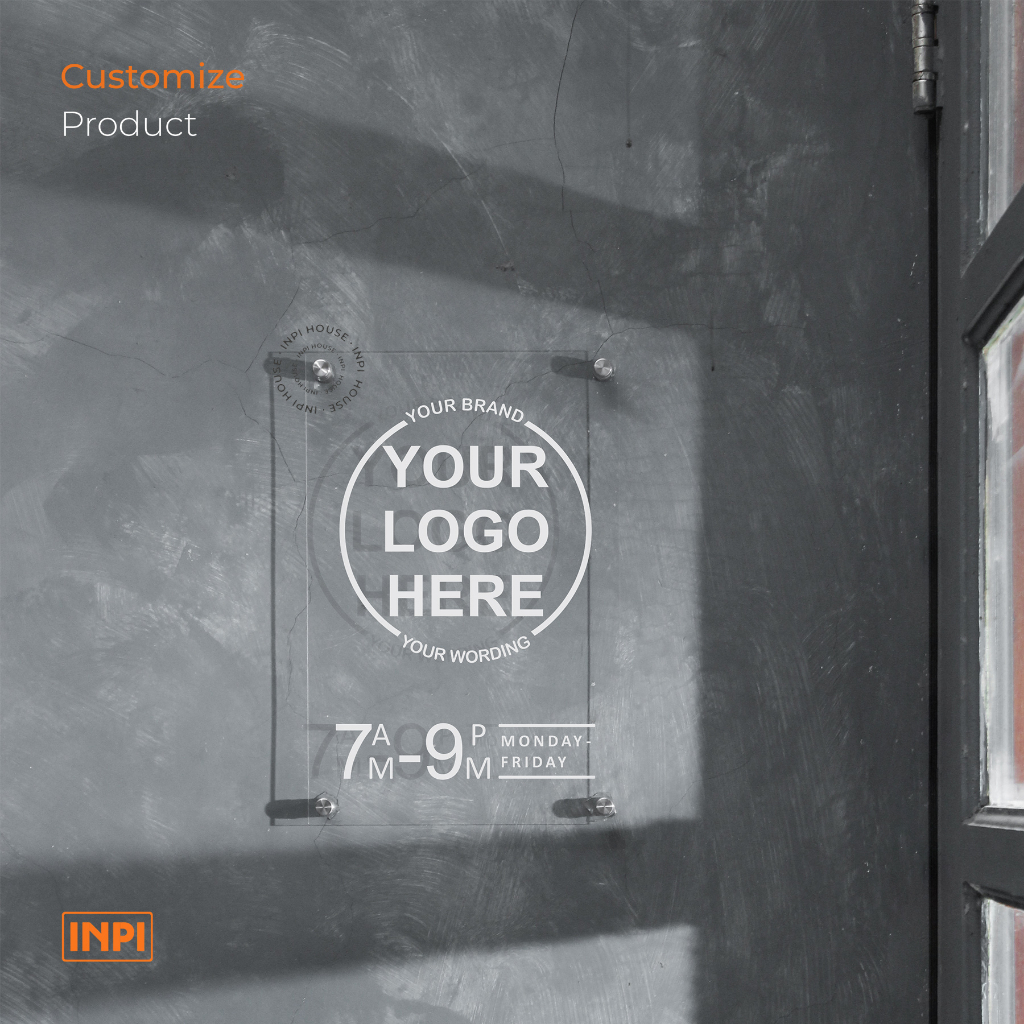 Custom acrylic signage - custom Your Own Design - shop operational ...