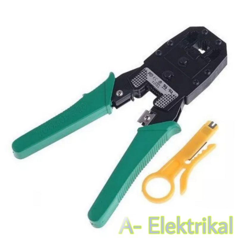 Crimping tool connector RJ45 Cat 5 to UTP Cat 5e Cable | Shopee Malaysia