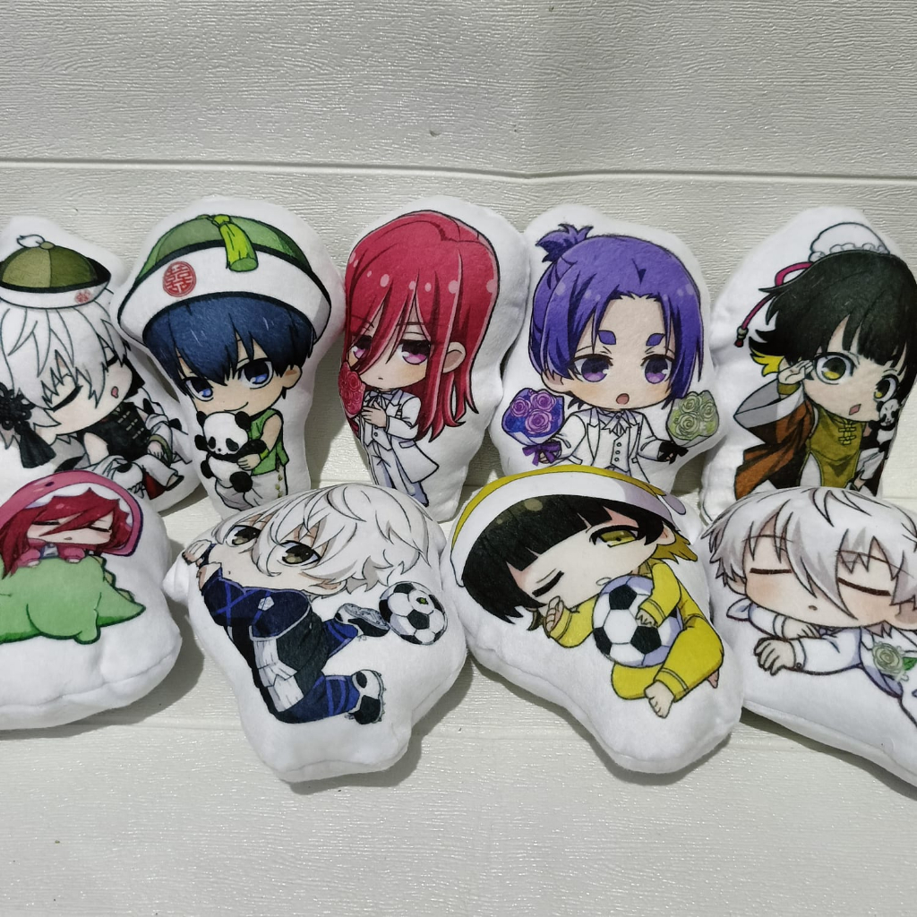 Blue lock nagi / rin / bachira anime mini plushie doll | Shopee Malaysia