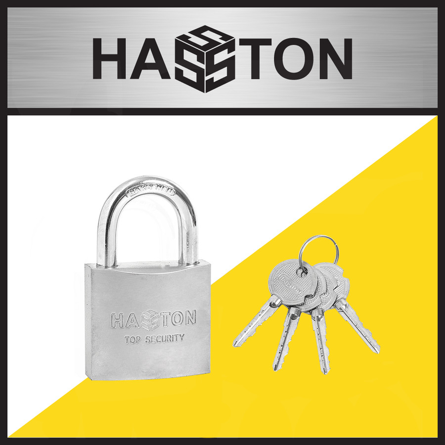Hasston Satin Padlock 50mm Key (+) / Heavy Duty Padlock (1130-500 ...