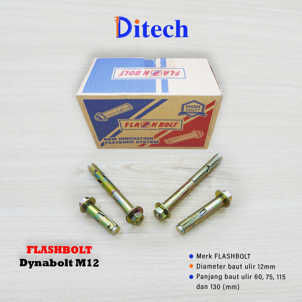 Dynabolt M8 M10 M12 Flashbolt / Concrete Wall Bolts / Dinabolt Bracket ...