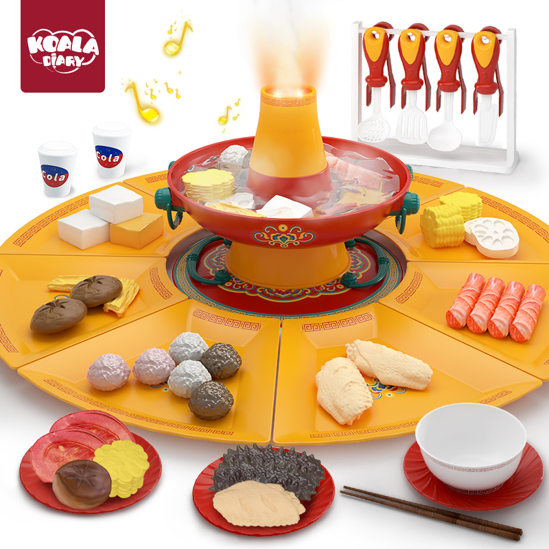Dimsum Pretend Play fastfood DIMSUM toy, BBQ SET, KFC SET, HOT POT ...