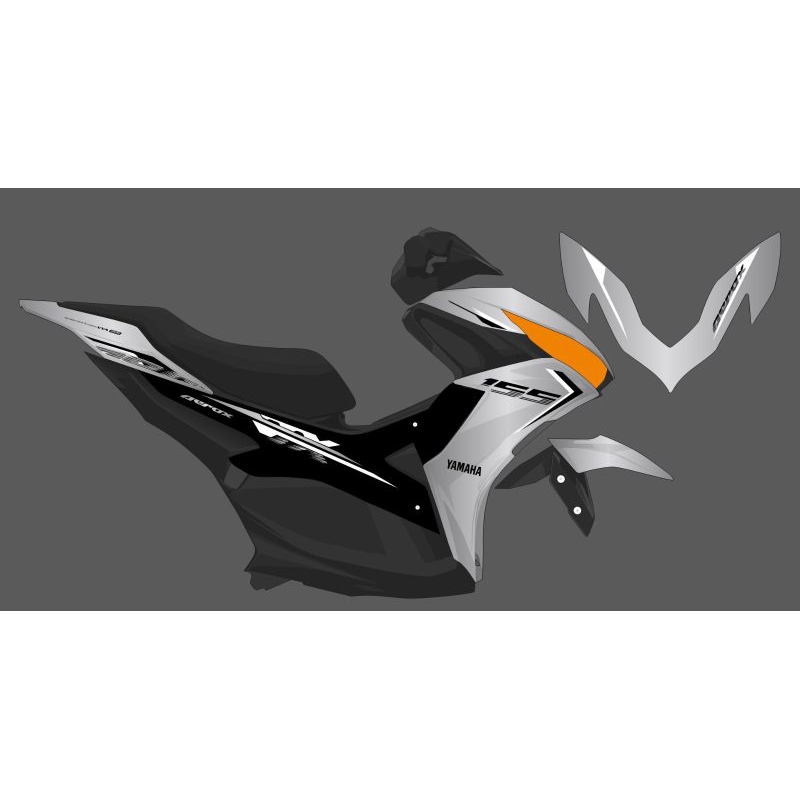 Striping sticker aerox new 155 nvx malaysia Transparent custame ...