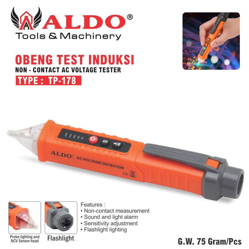 Induction TEST SCREWDRIVER TYPE: TP-178 / ELECTRIC TESPEN / ALDO BRAND ...