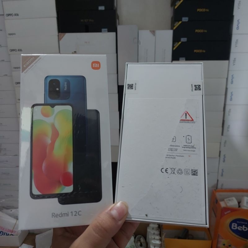 Xiaomi Redmi 12C Mines book box IMEI STICKER ROBEped from the default ...