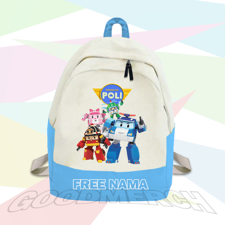 Children's Backpack/ROBOCAR POLI Children's School Bag/FREE Name Print ...