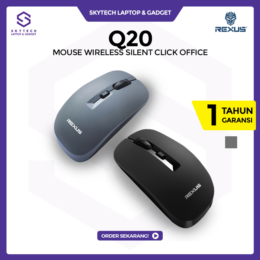 Mouse WIRELESS REXUS Q20 SILENT CLICK OFFICE ORIGINAL Official Warranty ...