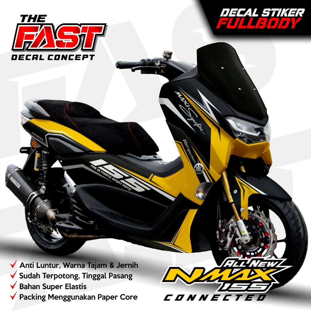 Decal Sticker Yamaha nmax 155 new Fullbody Racing Decal Sticker nmax ...