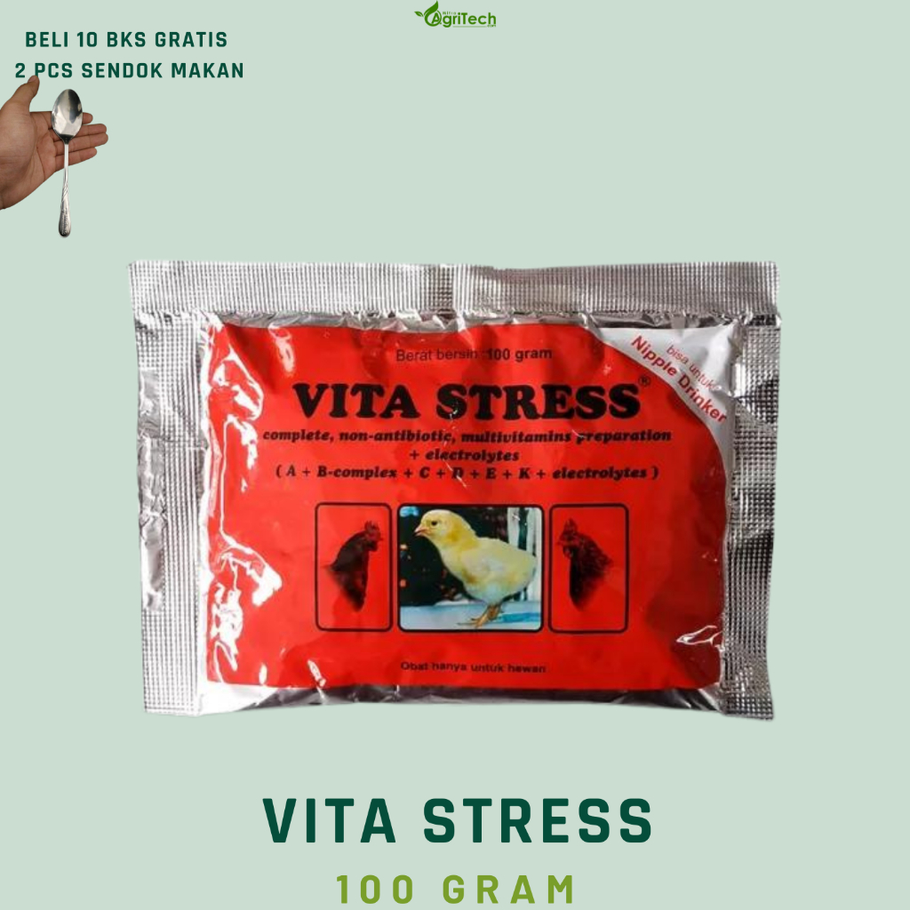 Vita STRESS CHICKEN ANTI STRESS VITAMIN CONTENTS 100 GRAMS - MEDION ...