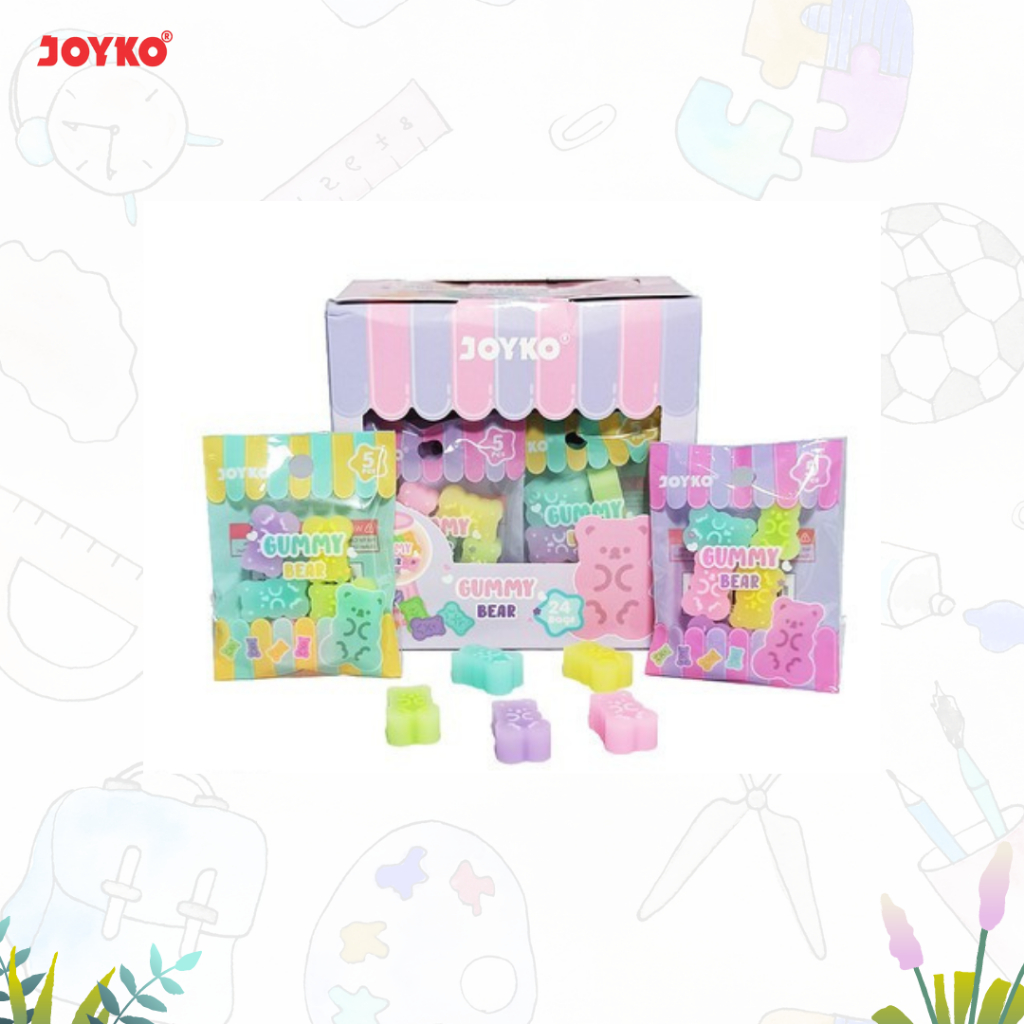 JOYKO OCTOPUS BEAR ERASER ERT-136 (GUMMY BEAR) | Shopee Malaysia