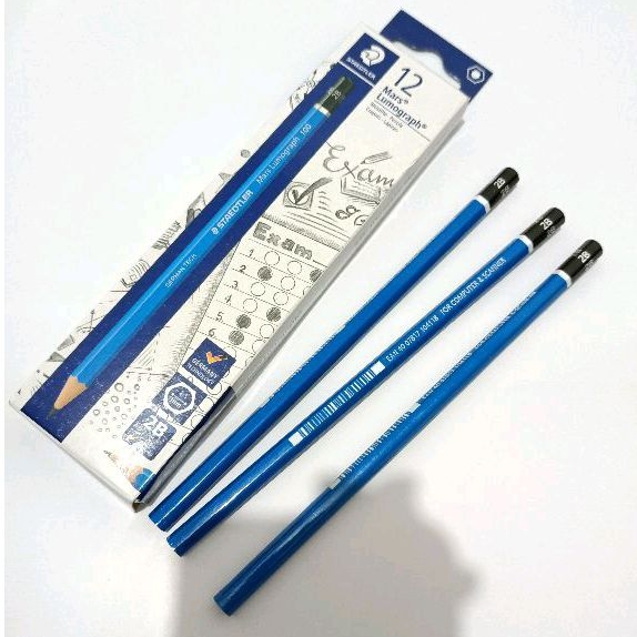 (12pcs) Staedtler 2B Mars Lumograph Pencil/2B Pencil 1pack | Shopee Malaysia