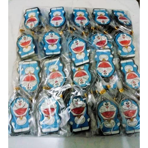 GANTUNGAN Wedding Souvenirs Doraemon Keychains Plastic Packaging ...