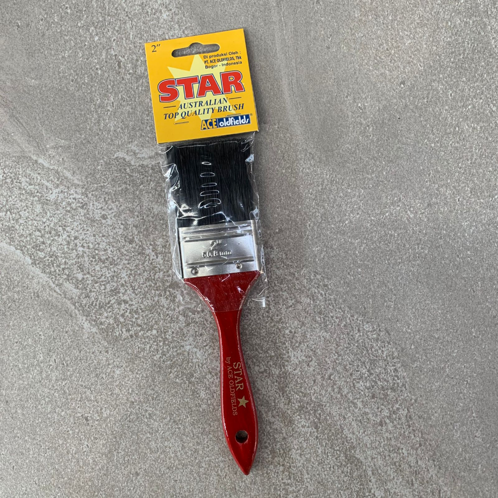 HITAM Ace Oldfields STAR 2" Black Bristle Paint Brush | Shopee Malaysia