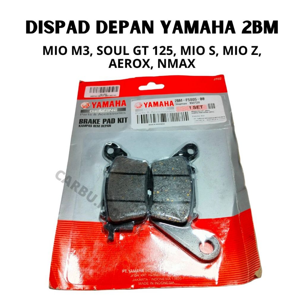 Front DISPAD YAMAHA 2BM MIO M3, SOUL Gt125, MIO S, MIO Z, AEROX, NMAX ...