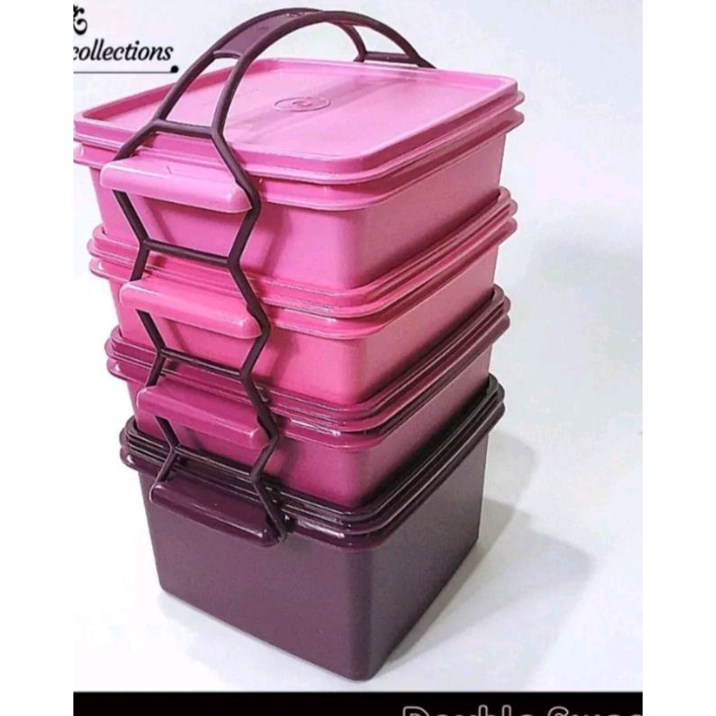 Doeble sweet Basket Without FREE original Tupperware | Shopee Malaysia
