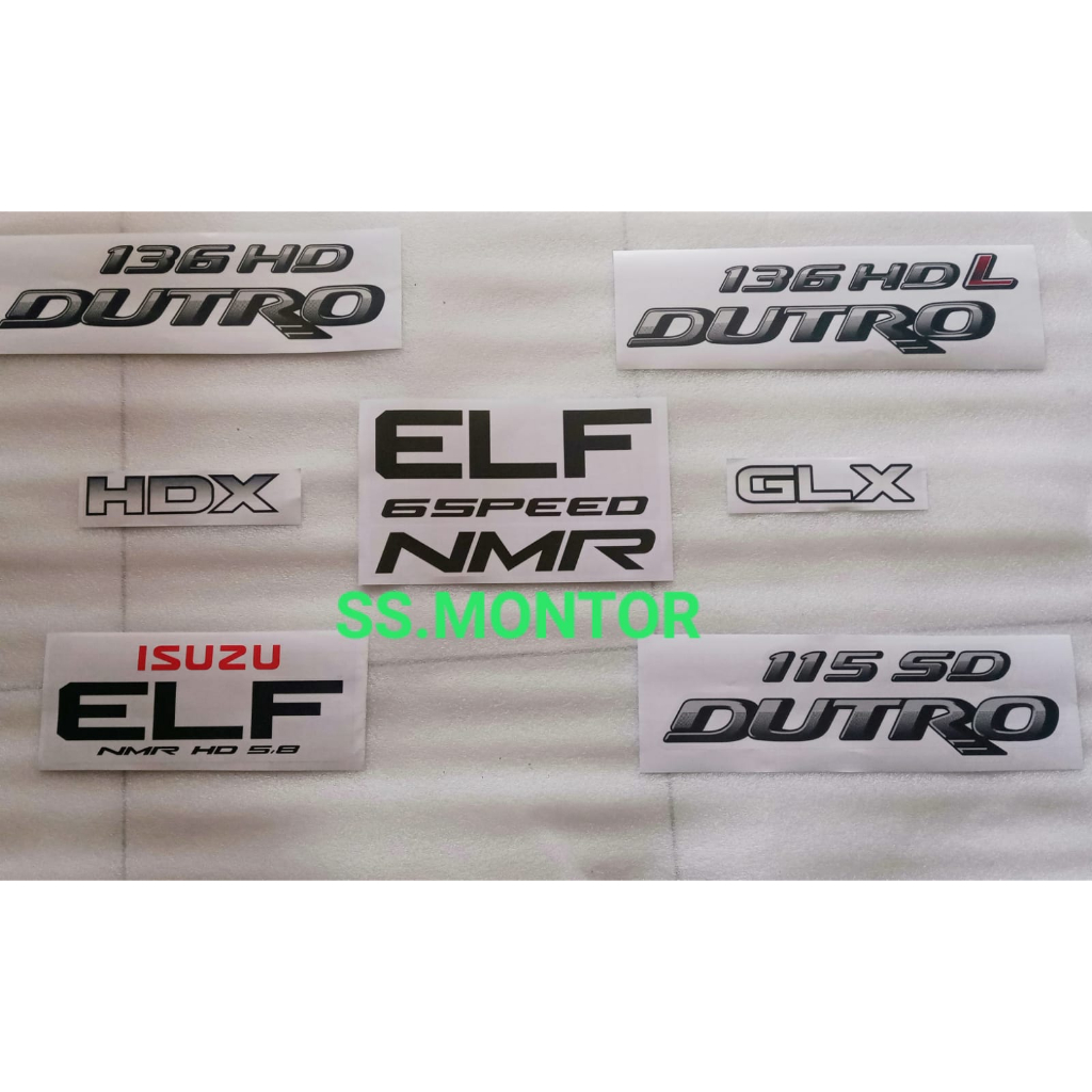 Sticker IZUZU ELF DUTRO NLR NMR GLX HDX | Shopee Malaysia