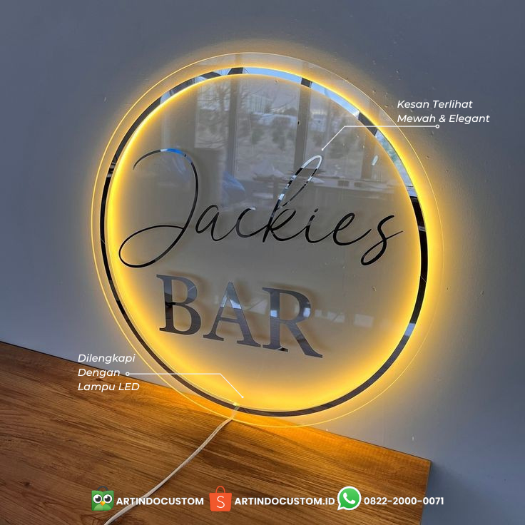 Business Nameplate Sign Acrylic 3D Led Lights / Neon Box / Embossed ...