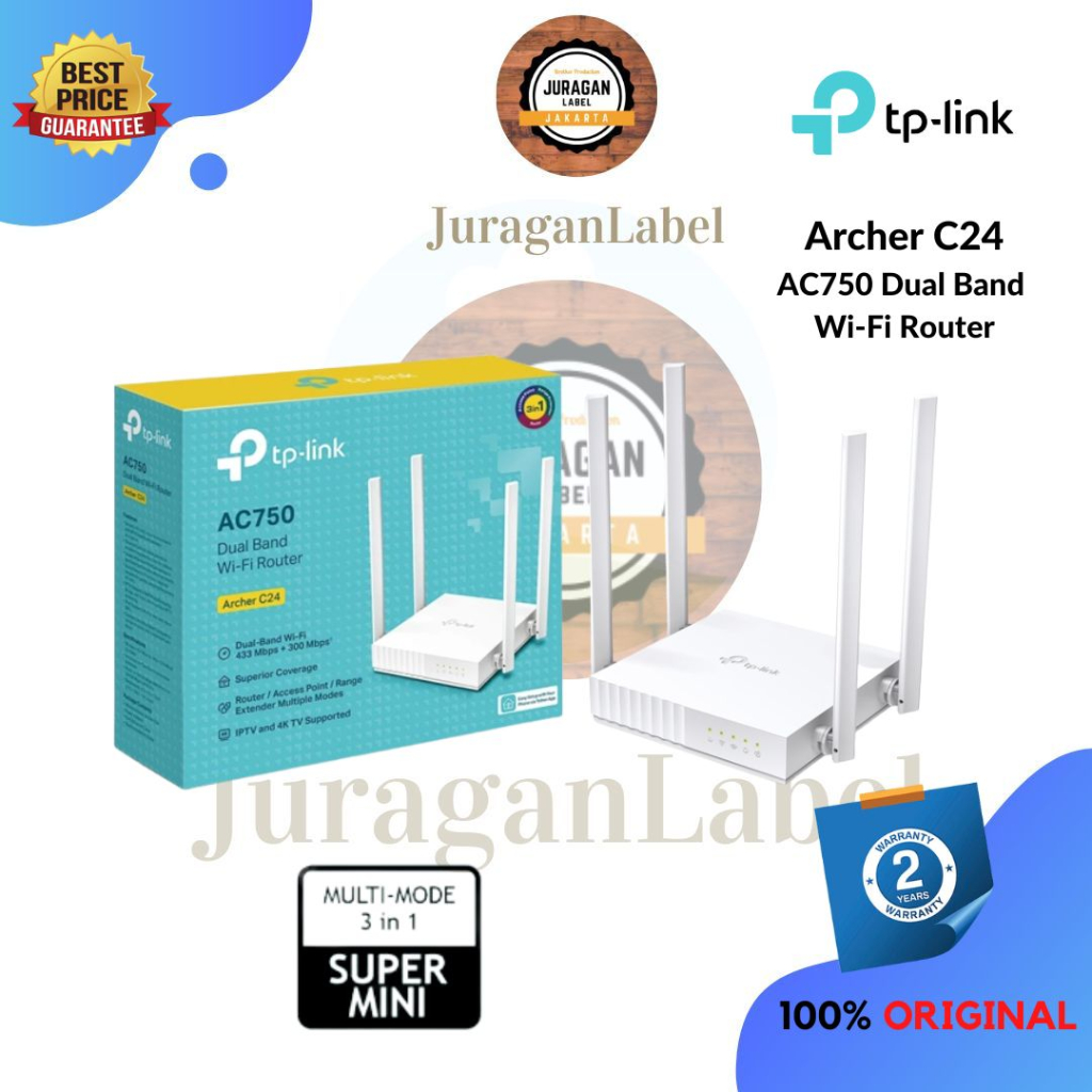 Tp-link Archer C24 AC750 Dual-Band Wi-Fi Router High Speed TPLINK | Shopee Malaysia