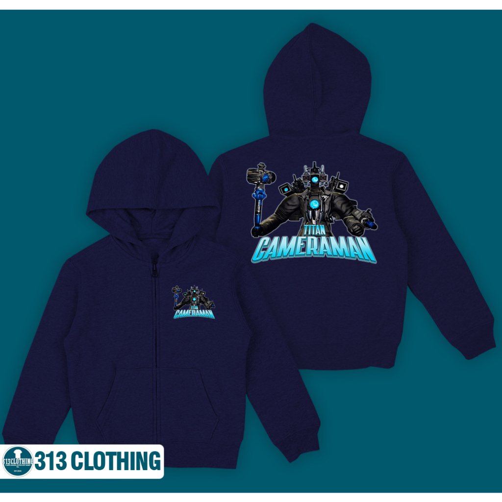Jacket Hoodie Zipper Kids Titan Cameraman Hoodie Kids Skibidi Toilet ...