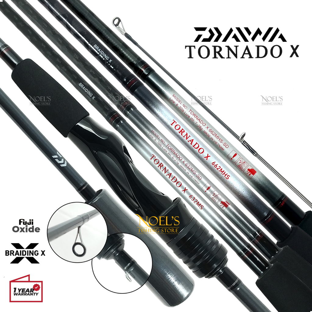 Daiwa TORNADO X Fishing Rod [2023] | Casting | Spinning | Sea Lake ...