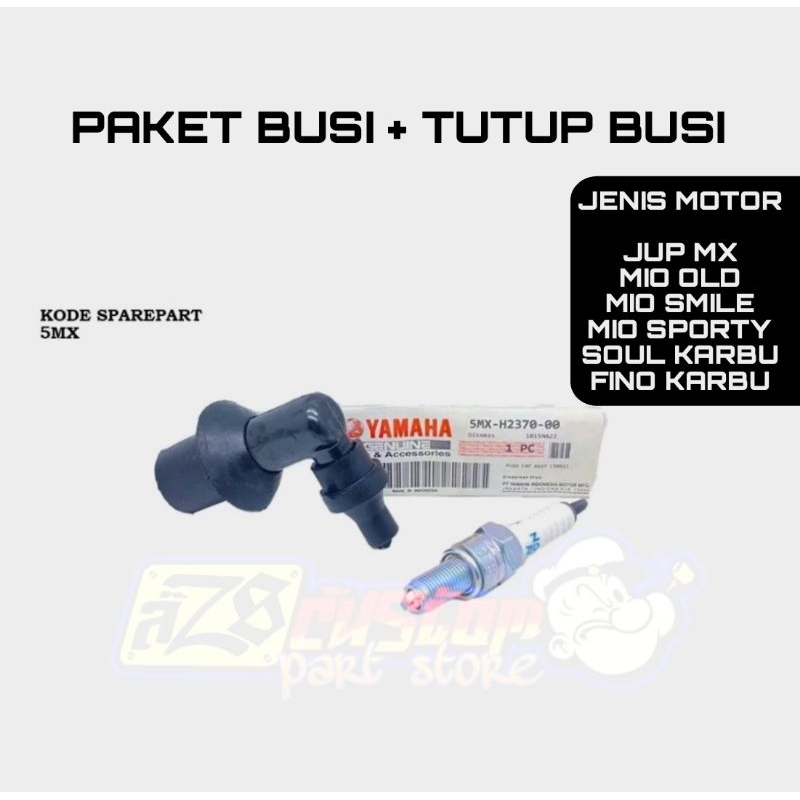 Package Close COP Spark Plug SET MIO SMILE, FINO Carburetor, SOUL ...