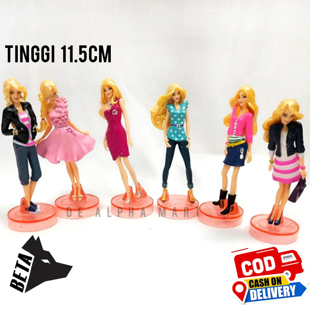 Premium BARBIE ACTION FIGURE TOY 1 SET CONTAINS 6 CHILDREN'S ...