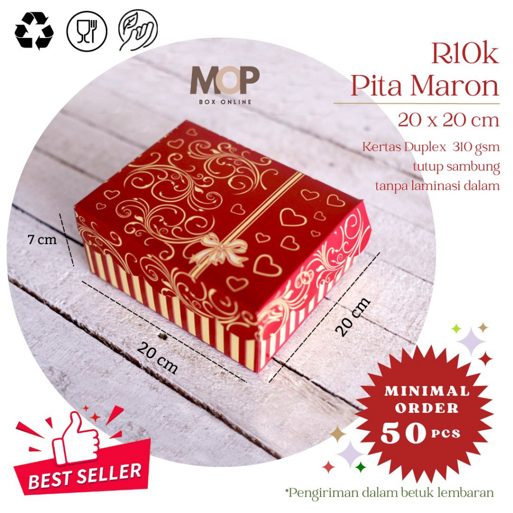 Rice Box 20x20 R10k PITA Rice Box Catering Aesthetic Dus Rice Box ...