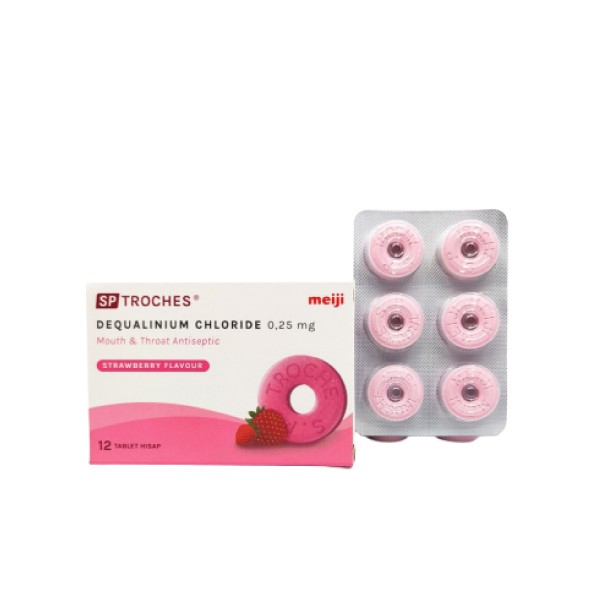 Meiji SP Troches Strawberry Flavor 1 blister contains 6 tablets ...