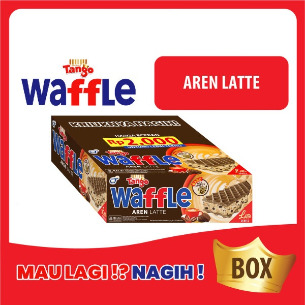 (1 Box Contains 12) TANGO WAFFLE 25gr Crispy Sweet Box Packaging ...