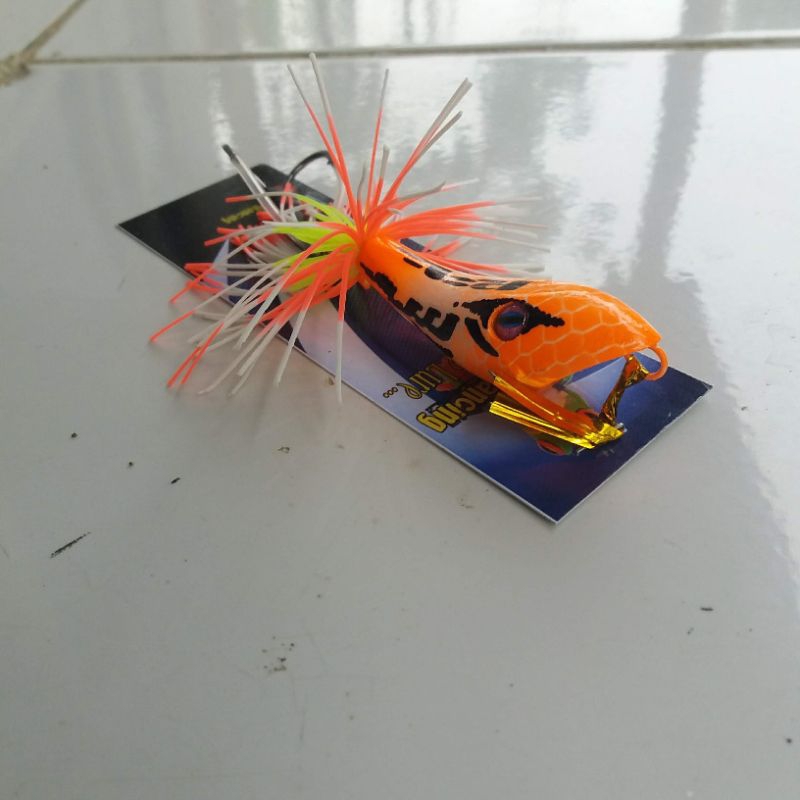 Jump frog geol 5cm fishing pain the sa cork at toman fish | Shopee Malaysia