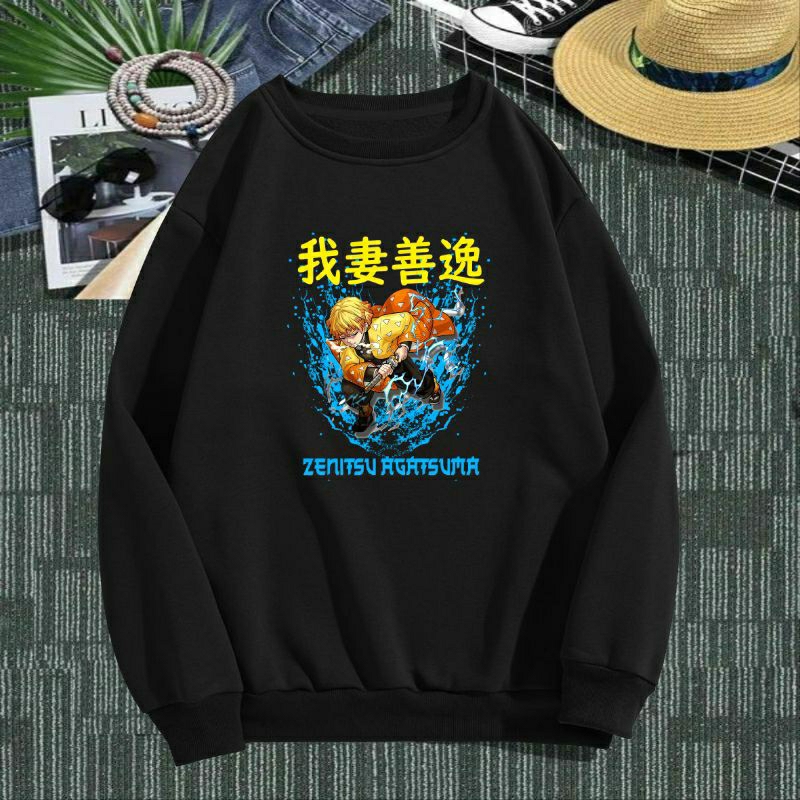 Zenitsu Agatsuma Demon Slayer Kimetsu No Yaiba Sweater Anime Japanese ...