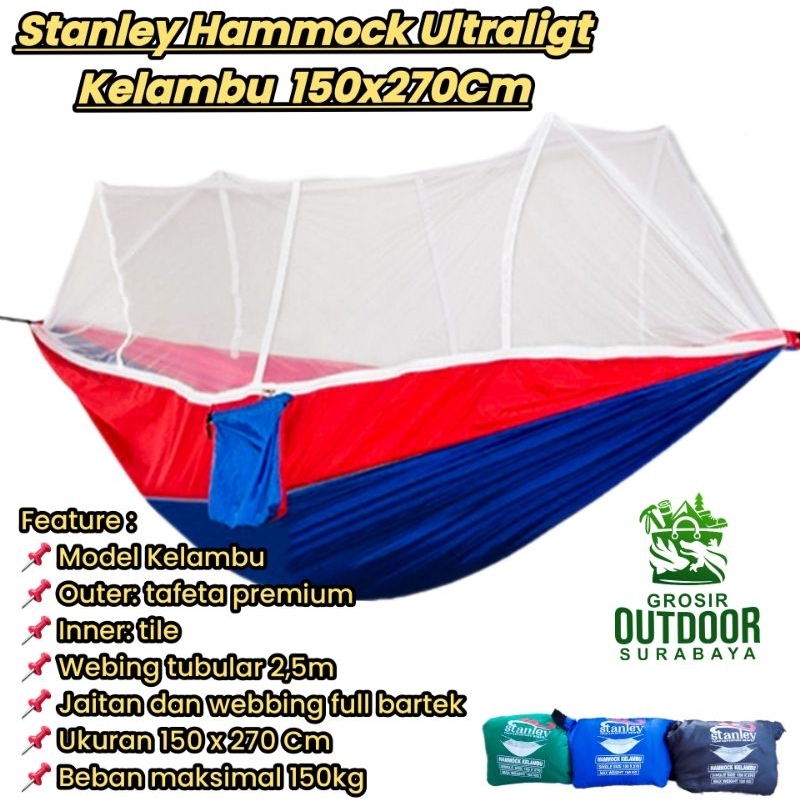 Ultraligt Hammock mosquito net bonus color Variant 2 pairs webbing ...
