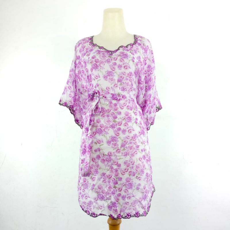 Sircinta Mixed Flower Pattern Kalong Shirt with Crank Embroidery 046 ...